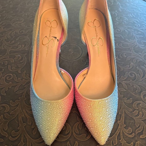 Jessica Simpson | Shoes | Jessica Simpson Iridescent Glitter Dorsay ...